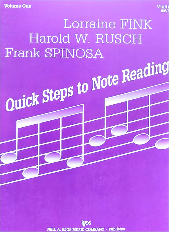 Quick Steps To Note Reading, Vol 1 - Violin | Reverb