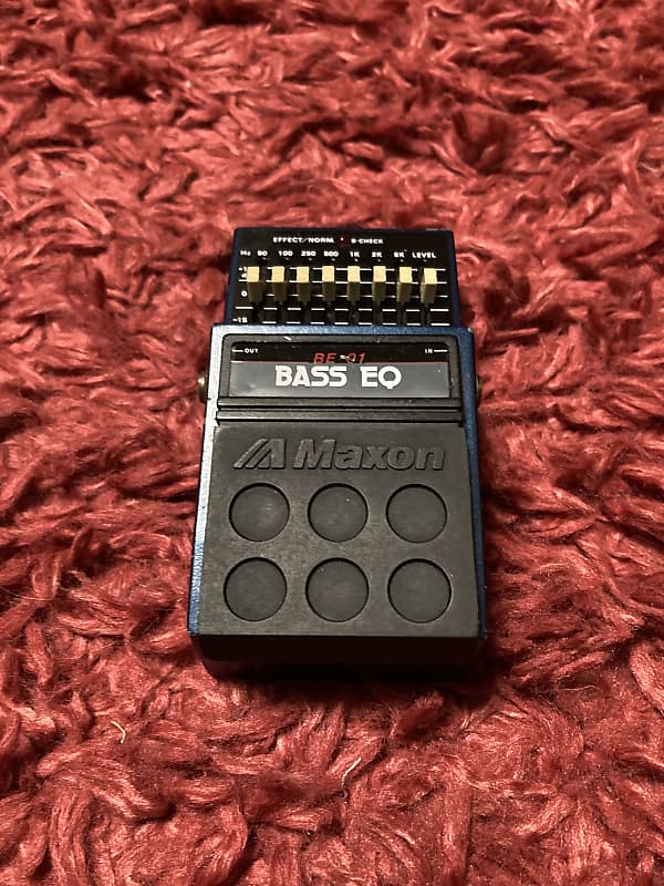 Maxon BE-01 8-Band Bass EQ Vintage MIJ | Reverb