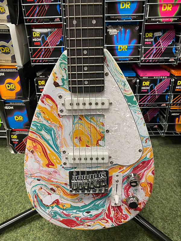 Vox Mini Mk III travel guitar teardrop shape in marble Vox Mini Mk III travel guitar teardrop shape in marble