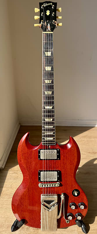 1965 Gibson SG Standard – Vintage Cherry w/ Vibrola & Lifton | Reverb