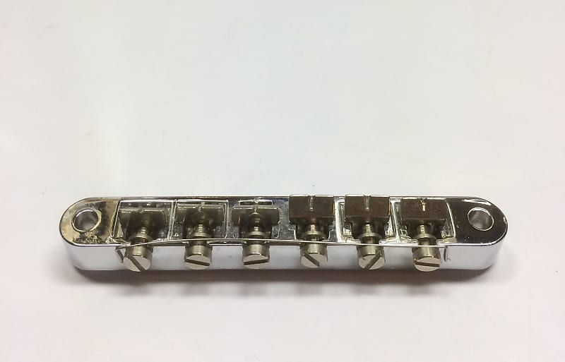 Gibson Style Tuneomatic Bridge Chrome | Reverb