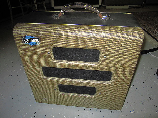 1955 National Valco Chicago 51 Tube Amp Tweed & Black | Reverb