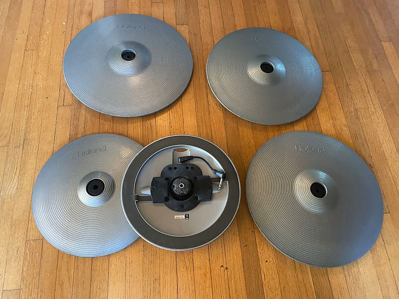 Roland VH-12 Cy-15r-sv CY-14C-SV DRUM CRASH Silver Cymbal | Reverb