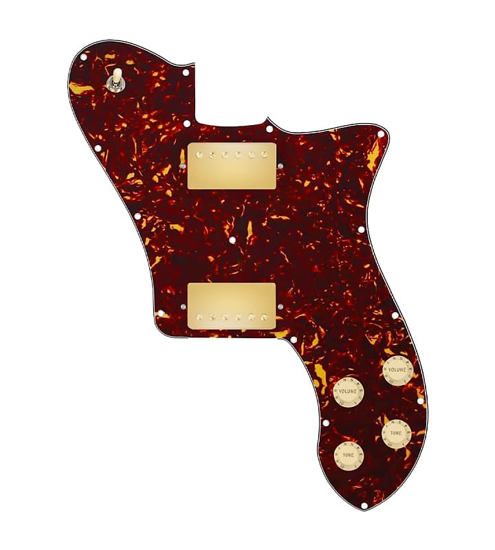 920D Custom 72 Deluxe Tele Loaded Pickguard With Gold | Reverb