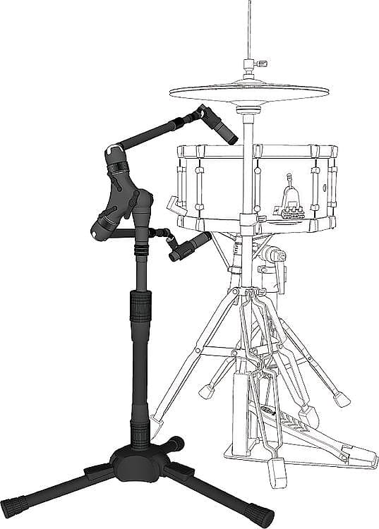 Triad-Orbit Dual Mic System Microphone Stand Package | Reverb