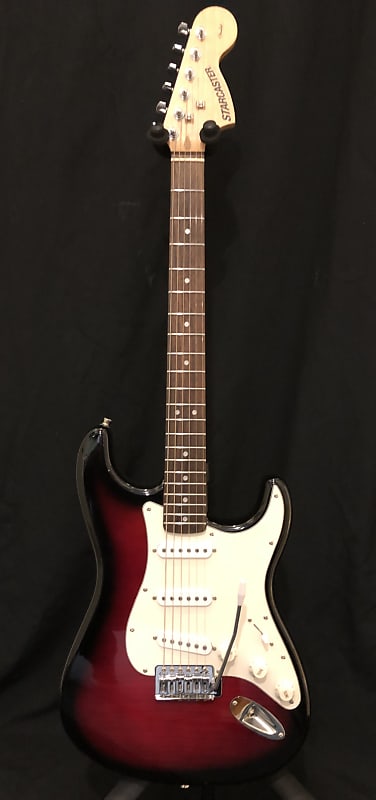 Fender Starcaster Strat Flamed Red Burst | Reverb
