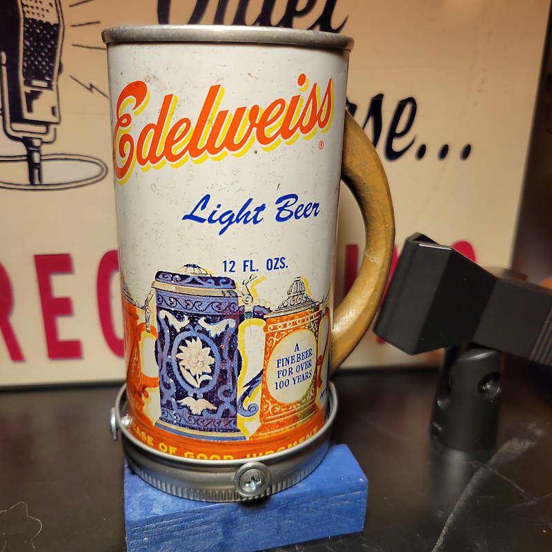 Lo Fi Beer Can Microphone - Edelweiss Beer Steins | Reverb
