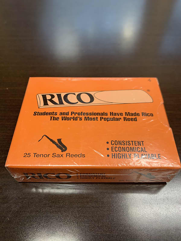 Rico Box of 25 Tenor Sax Reeds 4.0 | Reverb