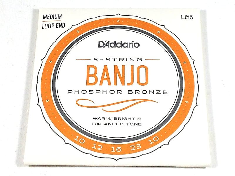 D'Addario Banjo Strings EJ55 (formerly J55) Phosphor Bronze | Reverb