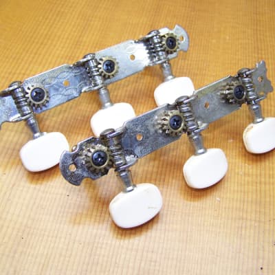 1960s 70s Harmony Kay Slotted Headstock Strip Tuners | Reverb