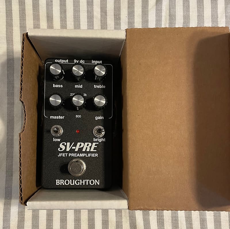 Broughton Audio SV-Pre Preamplifier Pedal 2023 - Black | Reverb