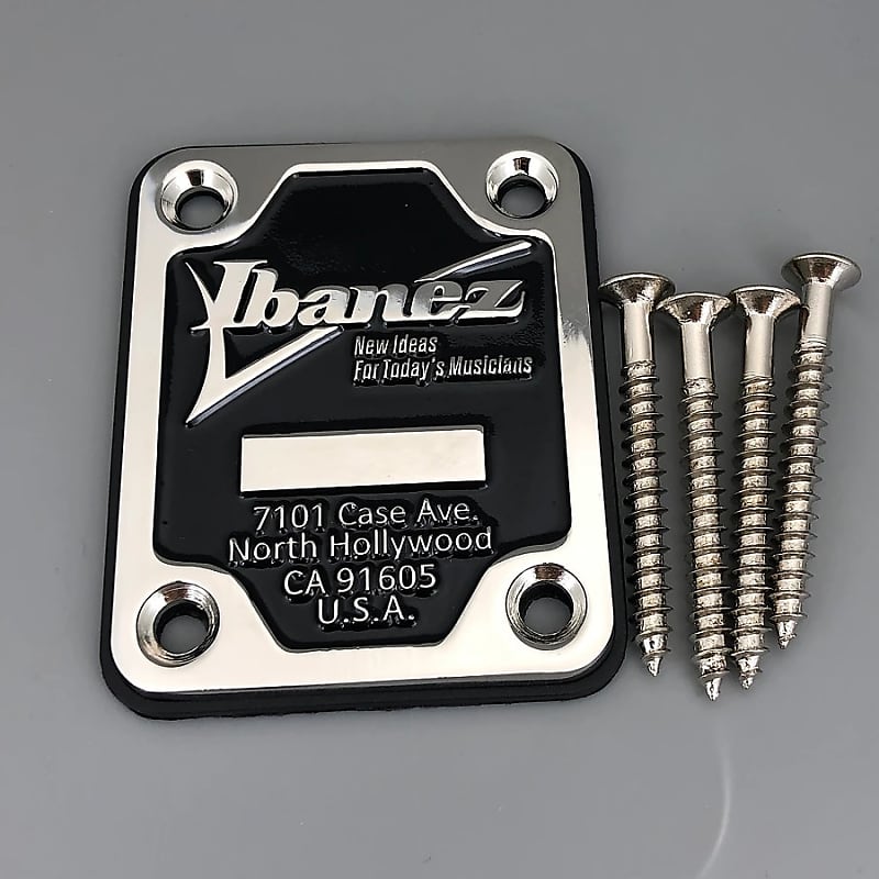 Ibanez Guitar Neck Plate with Mounting Screws | Reverb