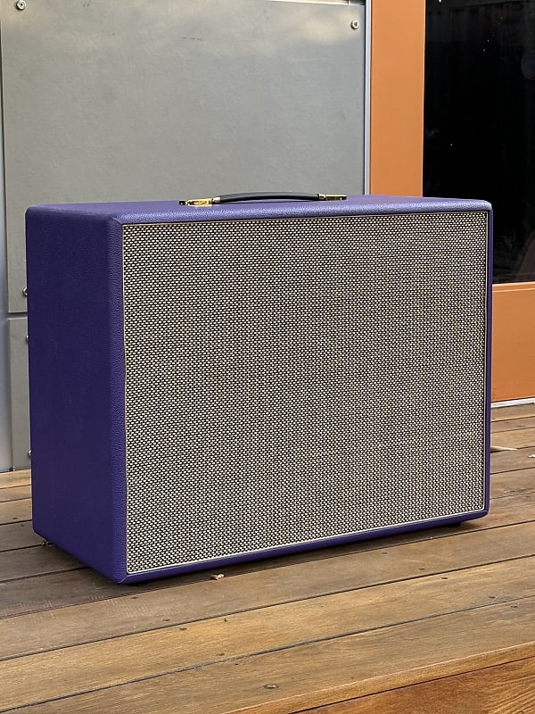 Swanson 2x12 Cabinet 2020 - Purple Tolex Creamback Celestions | Reverb