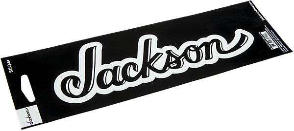 Jackson Logo Vinyl Sticker - BLACK/WHITE/BLACK, #299-5576-002 | Reverb
