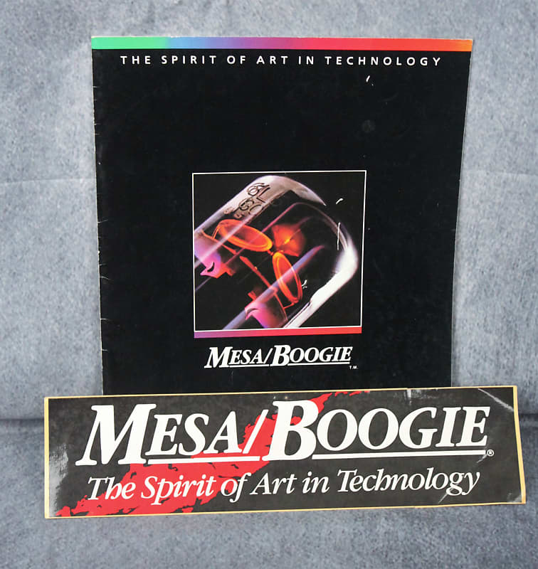 Mesa Boogie Vintage 1984 Mesa Boogie Catalog & Bumper Sticker | Reverb