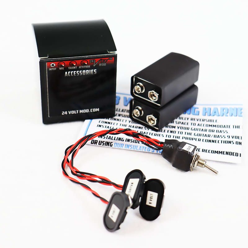 9 Volt 18 Volt Mod Switching Mod With Batteries & Insulators | Reverb