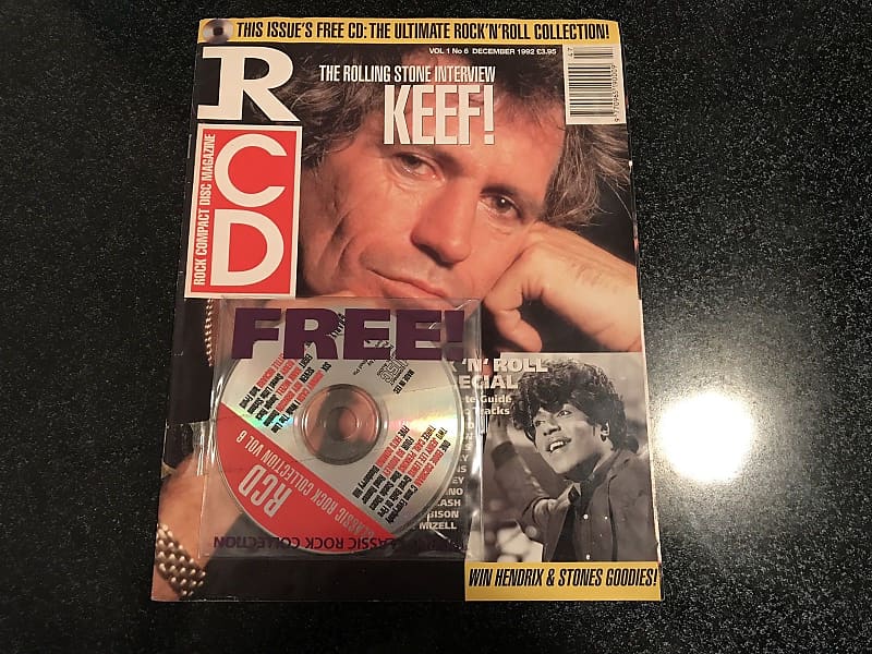 Rolling Stones keith richards uk rock cd mag intereview 1992 | Reverb