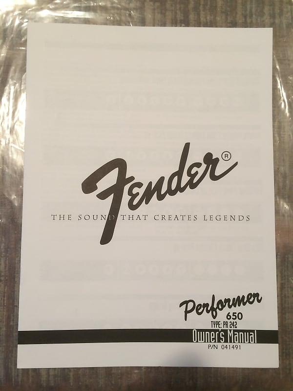 Fender Original Fender Performer 650 ( type pr 242 ) | Reverb UK