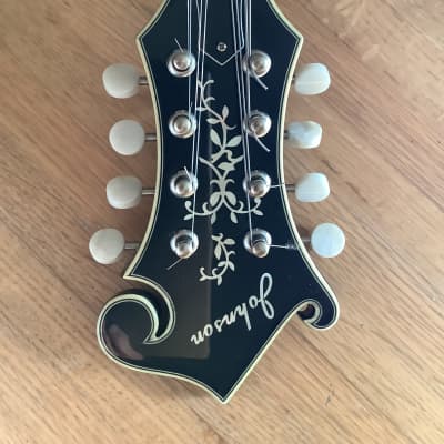 Johnson MF 370 2005 - Dark black F style mandolin | Reverb