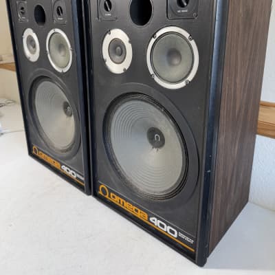 Omega 400 Floor Speakers Vintage Home Audio HiFi Stereo3-Way | Reverb