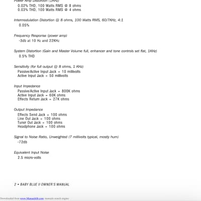 SWR Baby Blue II Late 1990s | Reverb