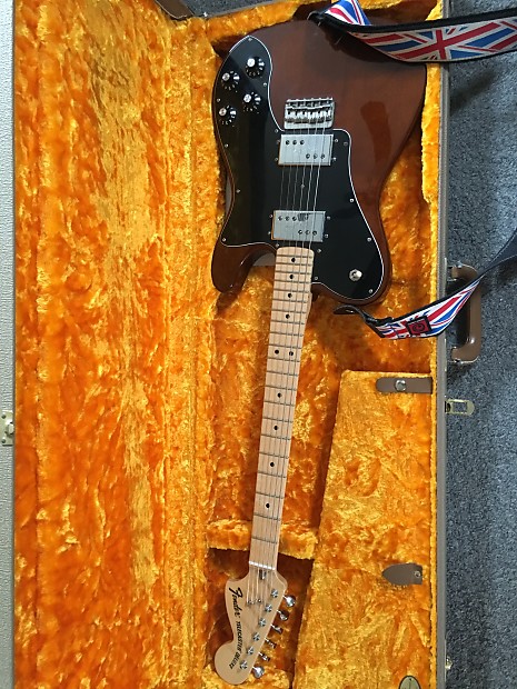 Fender Telecaster Deluxe Black/Maroon | Reverb