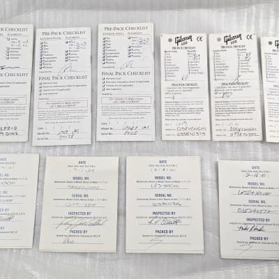 GIBSON Case Candy - Warranty Card / Checklist / Inspection | Reverb