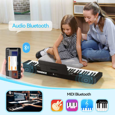 TERENCE Piano Keyboard 61 Keys with Stand Digital | Reverb Deutschland