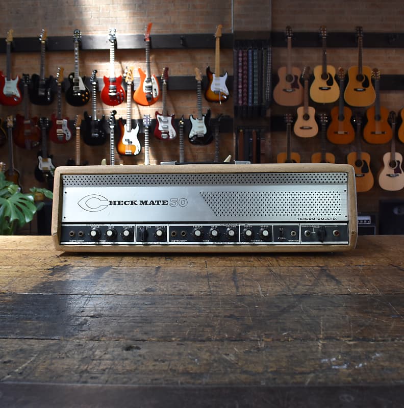 Teisco Checkmate 50 Tube Head 1960's | Reverb Australia
