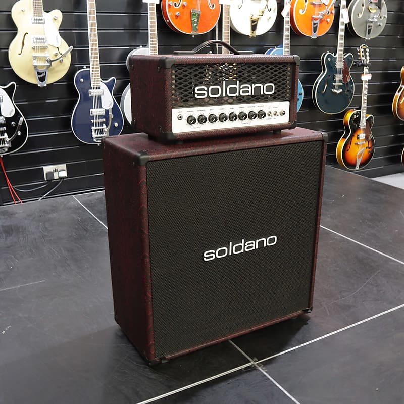 Soldano HR-25 Hot Rod 25 Valve Amplifier Head w Matching 2x12 | Reverb