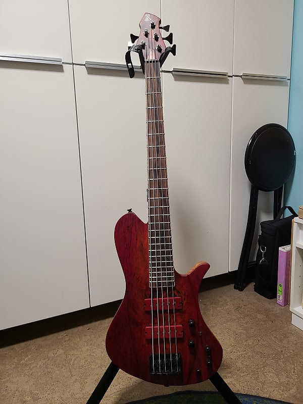 SJ Custom Guitars Single Cut 5-String Bass 2024 - Tamarind | Reverb