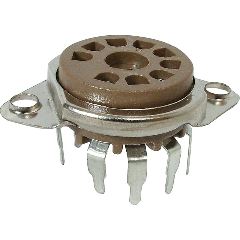 Socket - 9 Pin, 3/4" mounting hole, PC Mount | Reverb