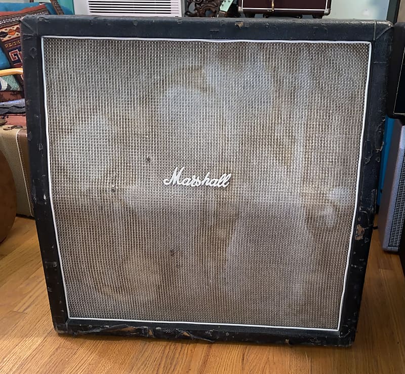 Marshall Original Vintage 4x12 Cabinet 1967-68 Black W/ 20 | Reverb
