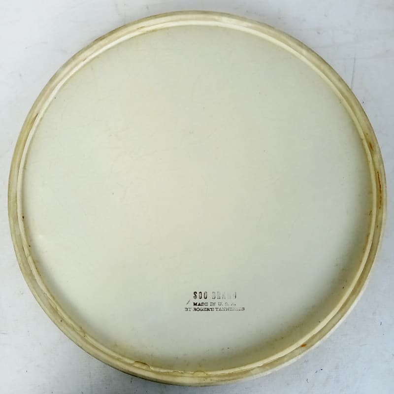 *Rogers 15" Soo Brand White Calf Batter Skin Snare/Tom Drum | Reverb