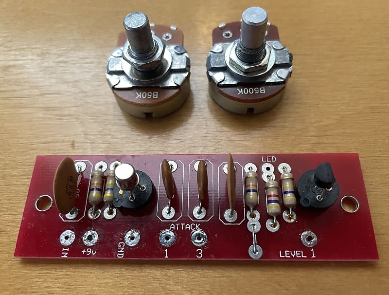 2000s Silicon Fuzzrite clone PCB board w/transistors | Reverb