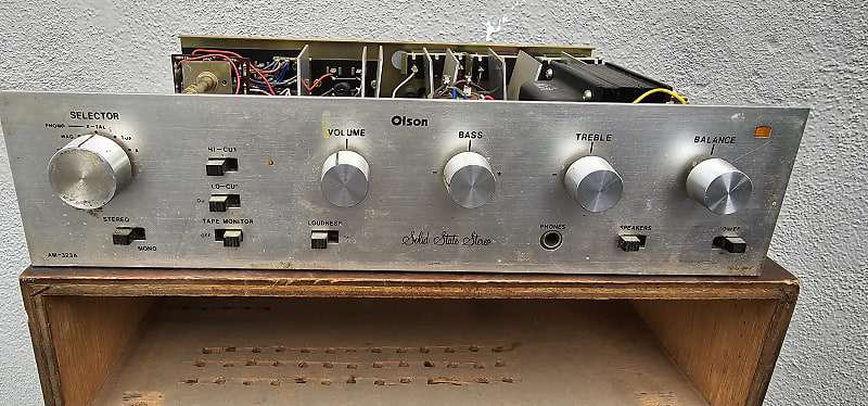 Olson vintage Amplifier Am323 1970s - Silver | Reverb