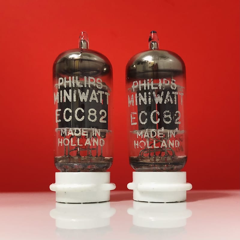 Ⓜ Philips Miniwatt ECC82 / 12AU7 matched pair 1959 | Reverb