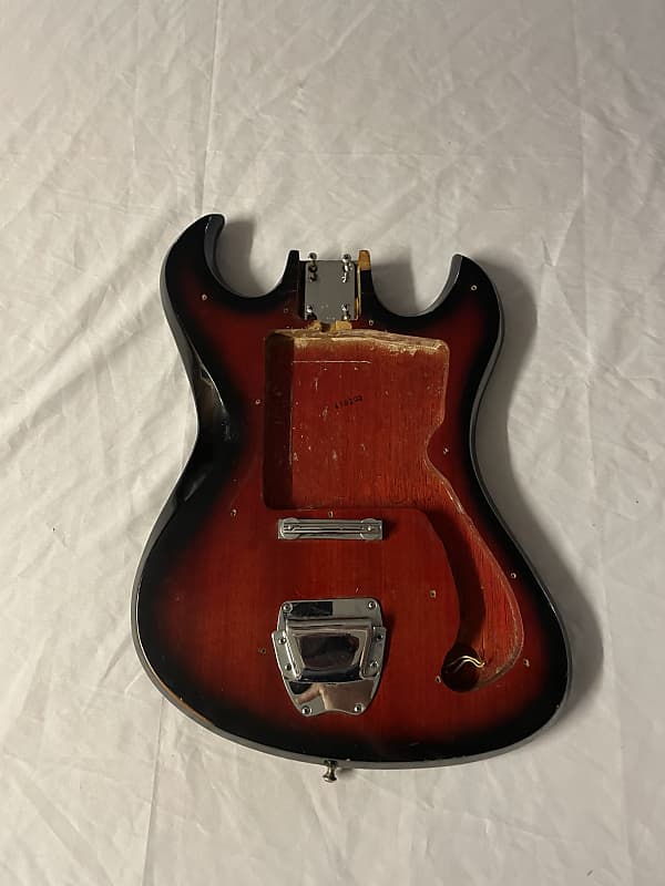 Heit Deluxe Electric Bass Guitar Body MIJ Japan 1960s - Red | Reverb