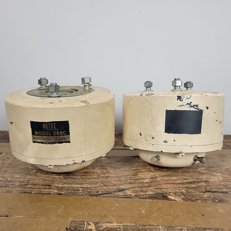 Altec 288C Drivers 24 Ohm Cream pair Tested Fully Functional | Reverb