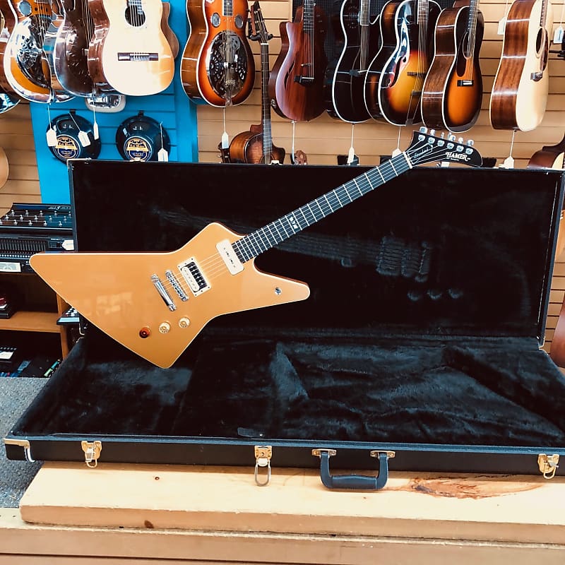 Hamer "Sir Douglas" Goldtop Standard "Explorer" Style | Reverb