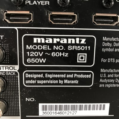 Marantz SR5011 AV Surround Receiver with RC5001SR Remote | Reverb UK