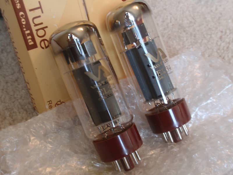 Valve Art EL34B - Red Base (Shuguang Factory) | Reverb