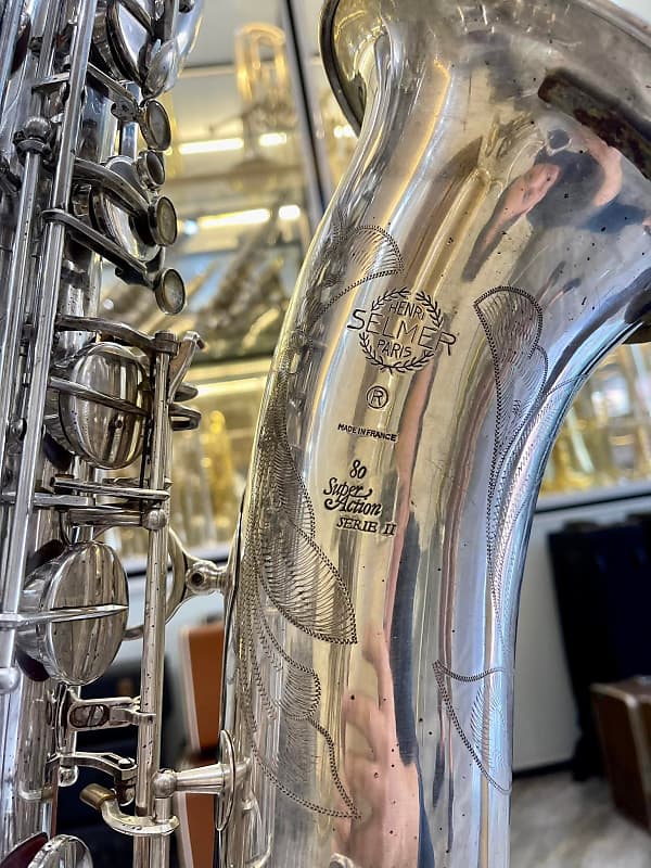 Selmer Series II baritone saxophone Silver gorgeous 1970s | Reverb UK