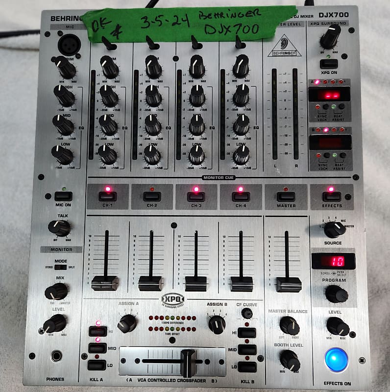 Behringer PRO Mixer DJX-700 Silver 5 channel Pro DJ mixer | Reverb