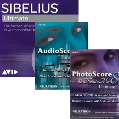 Avid Sibelius + Ultimate Bundle with Upgrade Plan, Photoscore | Reverb