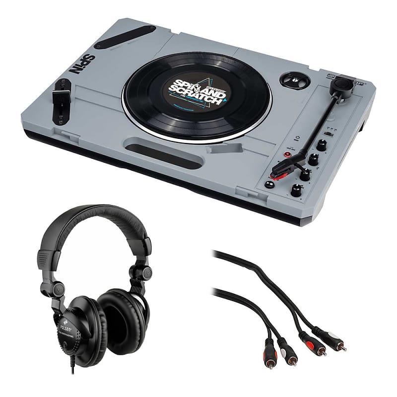 Reloop SPiN Portable Turntable System with Scratch Vinyl with | Reverb