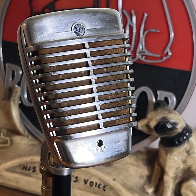 Vintage 1950's SHURE Model DY30 Microphone works great w/desk | Reverb