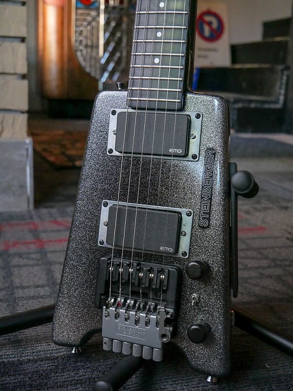 USA Steinberger GLB-2S - upgraded w/Transtrem, pro black | Reverb