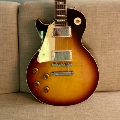 Gibson left handed 1958 Reissue 2023 - Bourbon Burst | Reverb