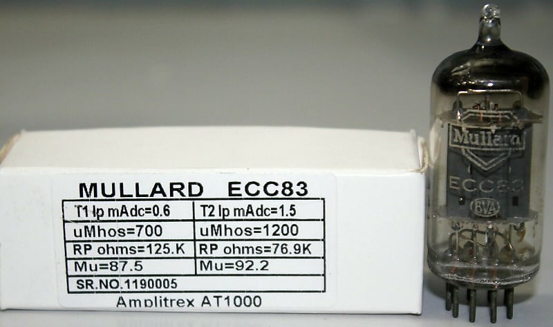 ECC83 12AX7-CV492 Mullard "D" Getter Made in Gt.Britain | Reverb